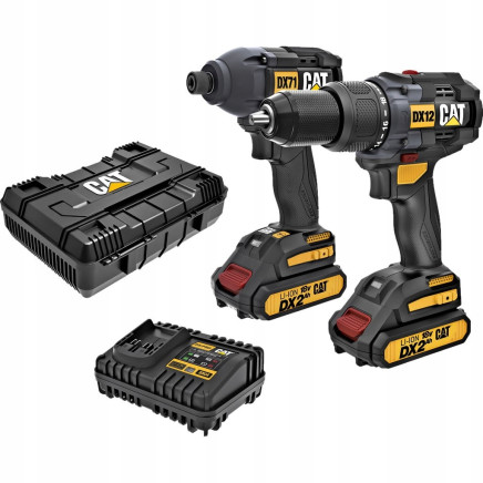 Набір з ударної безщіткової дрилі-шуруповерту CAT DX12 + ударний ...
